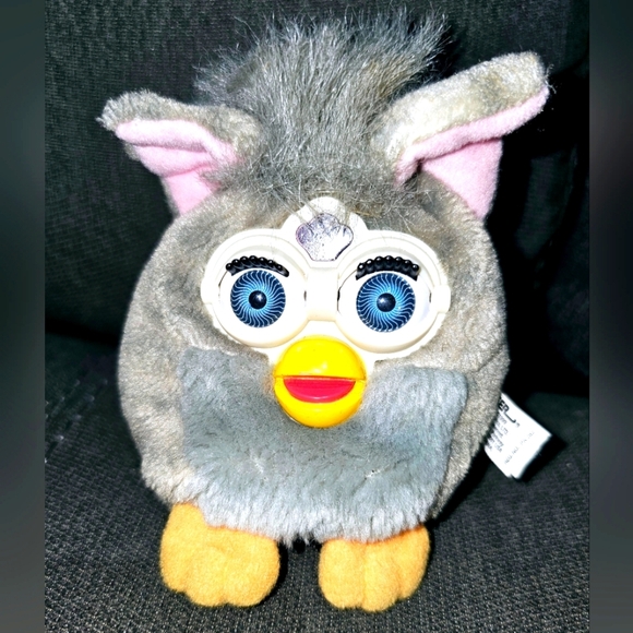 tiger | Toys | Rare Vintage 999 Furby Buddies Up Down Gray White Blue ...